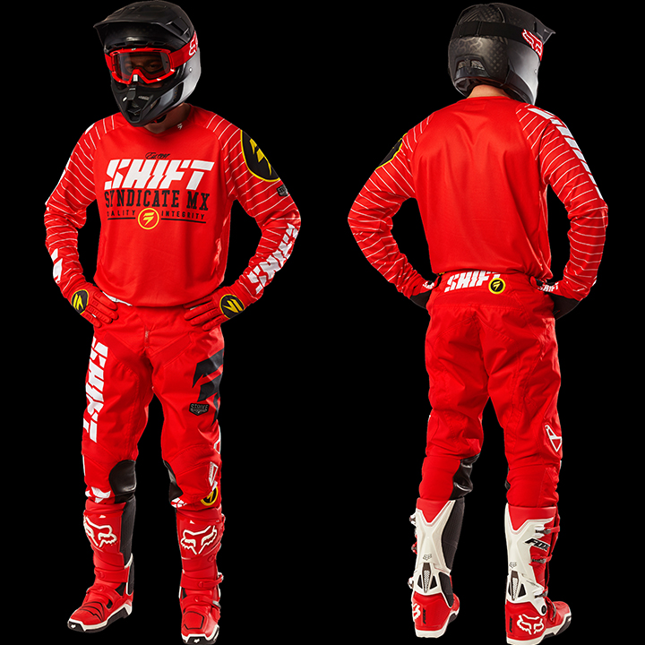 2016 SHIFT STRIKE GEAR COMBO RED - Pro Style MX