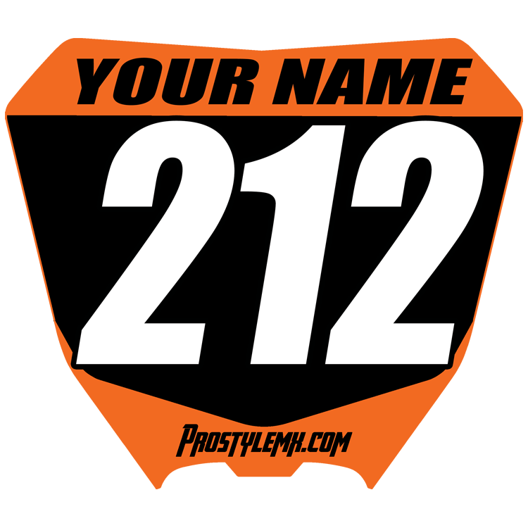 CLEAN CUSTOM MINI PLATES - 6 PACK - Pro Style MX