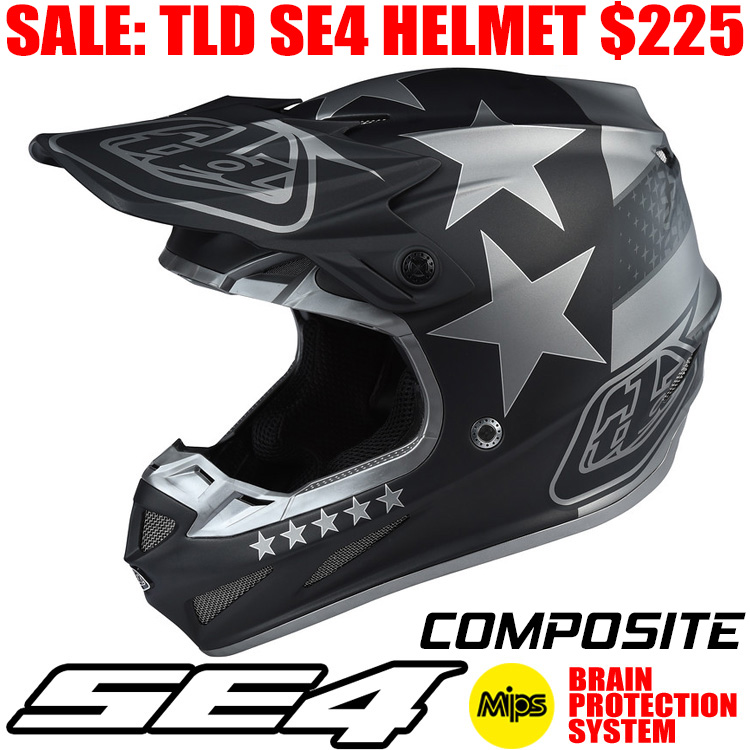 2018 TLD SE4 COMPOSITE FREEDOM HELMET BLACK - Pro Style MX