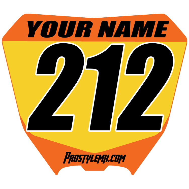 CLEAN CUSTOM MINI PLATES - 6 PACK - Pro Style MX