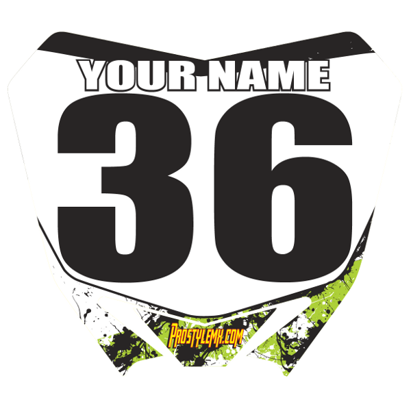 Number Plate Decal - Mini through Supersized - Pro Style MX
