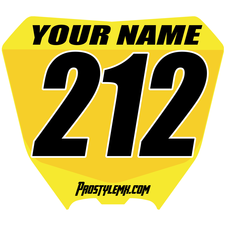 CLEAN CUSTOM MINI PLATES - 6 PACK - Pro Style MX