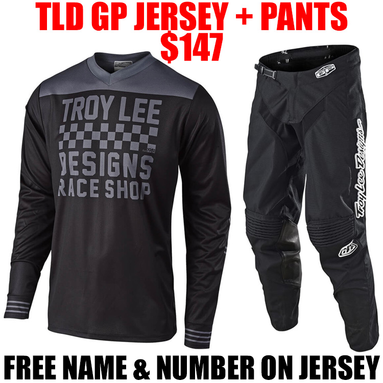 TLD GP RACESHOP GEAR COMBO BLACK - Pro Style MX