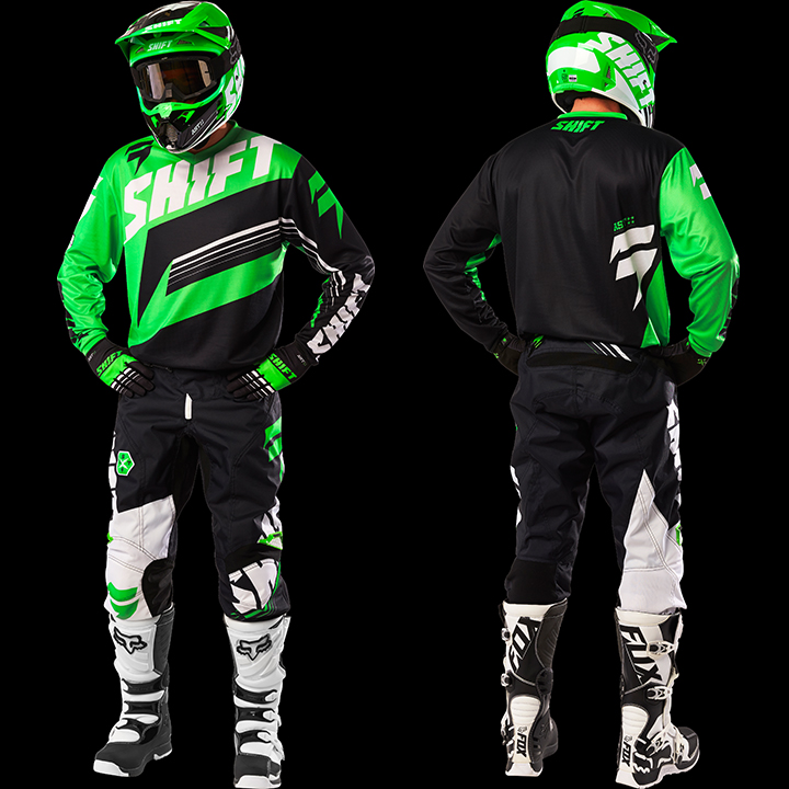 2016 SHIFT ASSAULT GEAR COMBO GREEN - Pro Style MX