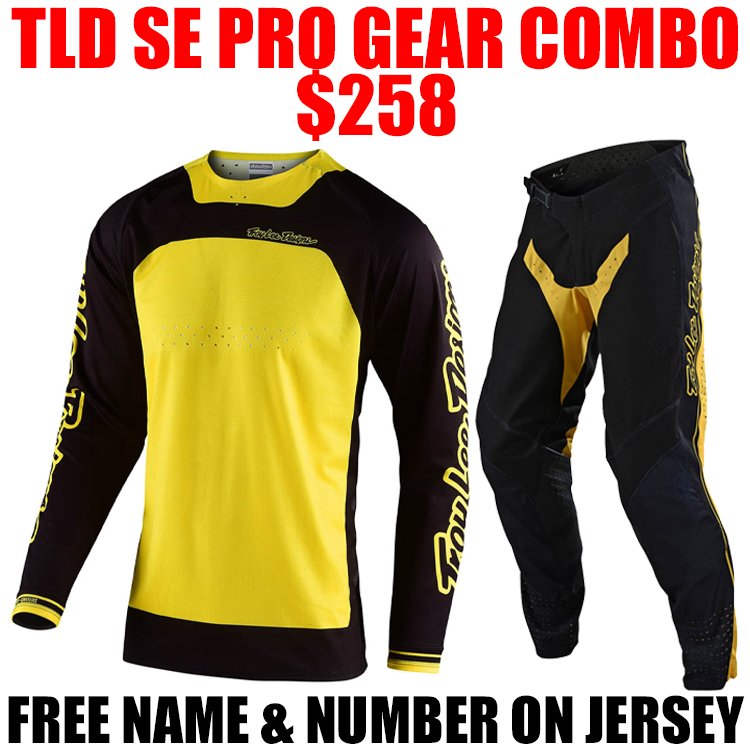TLD SE PRO BOLDOR GEAR COMBO BLACK/ YELLOW - Pro Style MX