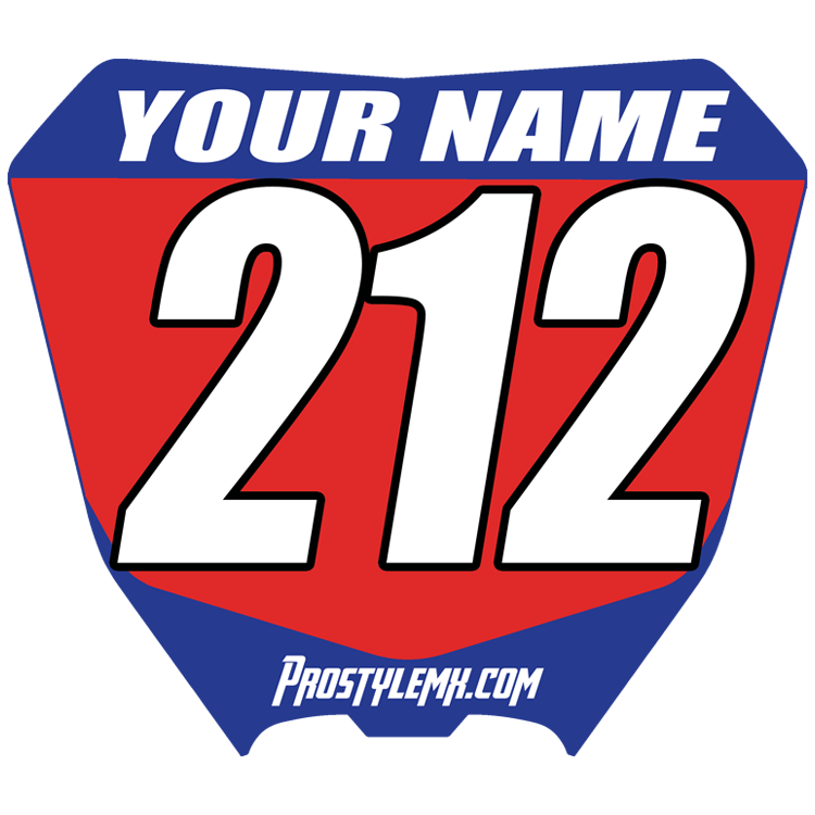 CLEAN CUSTOM MINI PLATES - 6 PACK - Pro Style MX