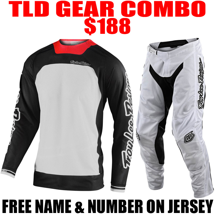 TLD SE PRO AIR/ GP AIR BOLDOR GEAR COMBO WHITE/ BLACK - Pro Style MX