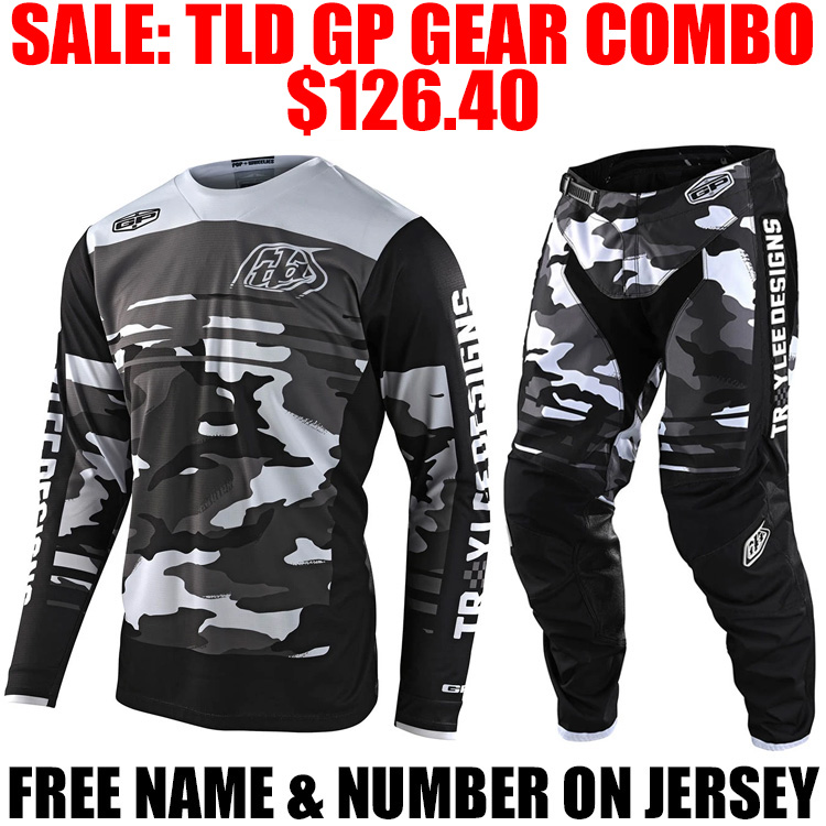 TLD GP FORMULA CAMO GEAR COMBO BLACK/ GRAY - Pro Style MX