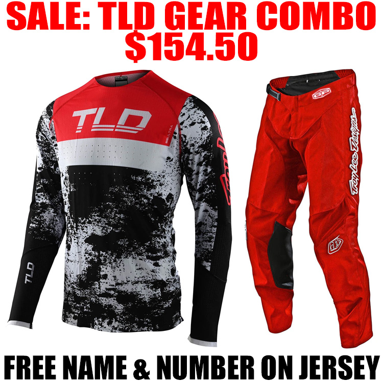 TLD SE ULTRA/ GP GRIME GEAR COMBO RED/ BLACK - Pro Style MX