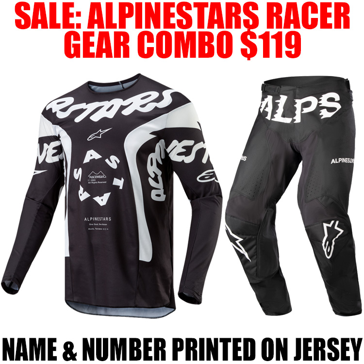 ALPINESTARS RACER HANA/ FOUND GEAR COMBO BLACK - Pro Style MX