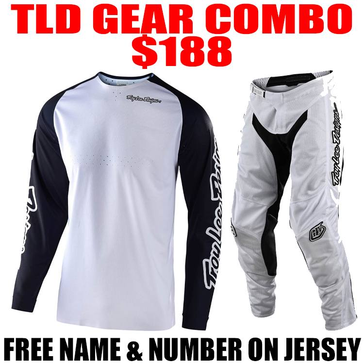 TLD SE PRO/ GP AIR SOLO GEAR COMBO WHITE - Pro Style MX