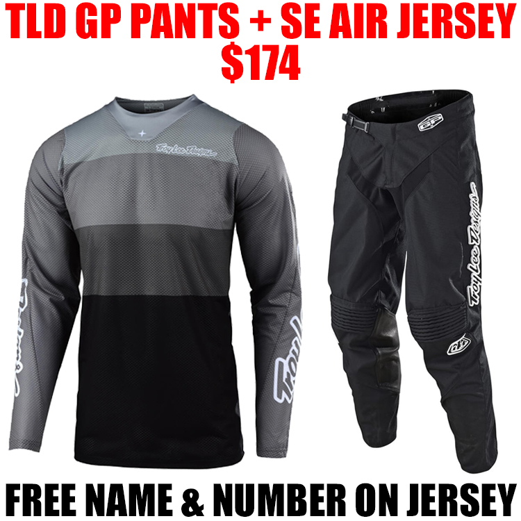TLD SE AIR/ GP BETA GEAR COMBO GRAY/ BLACK - Pro Style MX