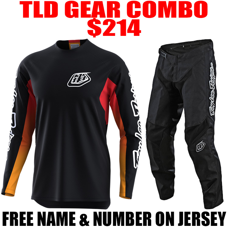 TLD SE ULTRA/ GP STREAMLINE GEAR COMBO BLACK - Pro Style MX
