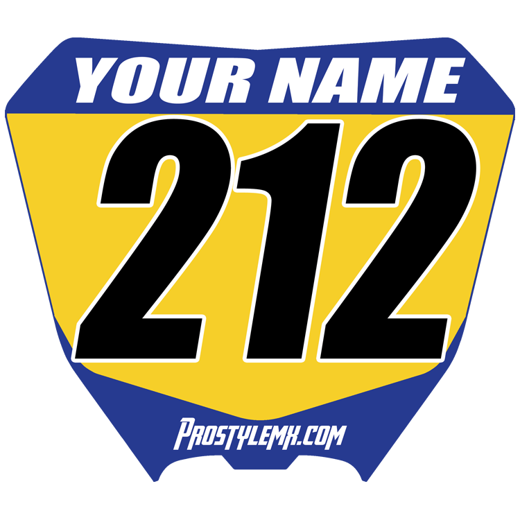 CLEAN CUSTOM MINI PLATES - 6 PACK - Pro Style MX