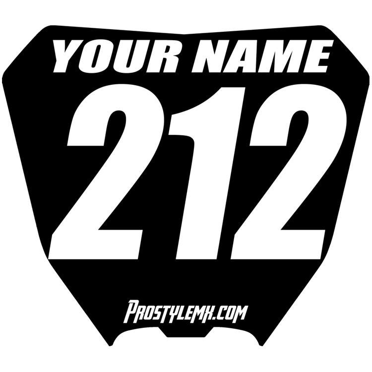 CLEAN CUSTOM MINI PLATES - 6 PACK - Pro Style MX