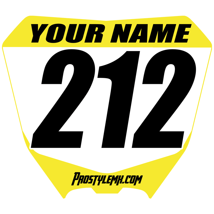 CLEAN CUSTOM MINI PLATES - 6 PACK - Pro Style MX