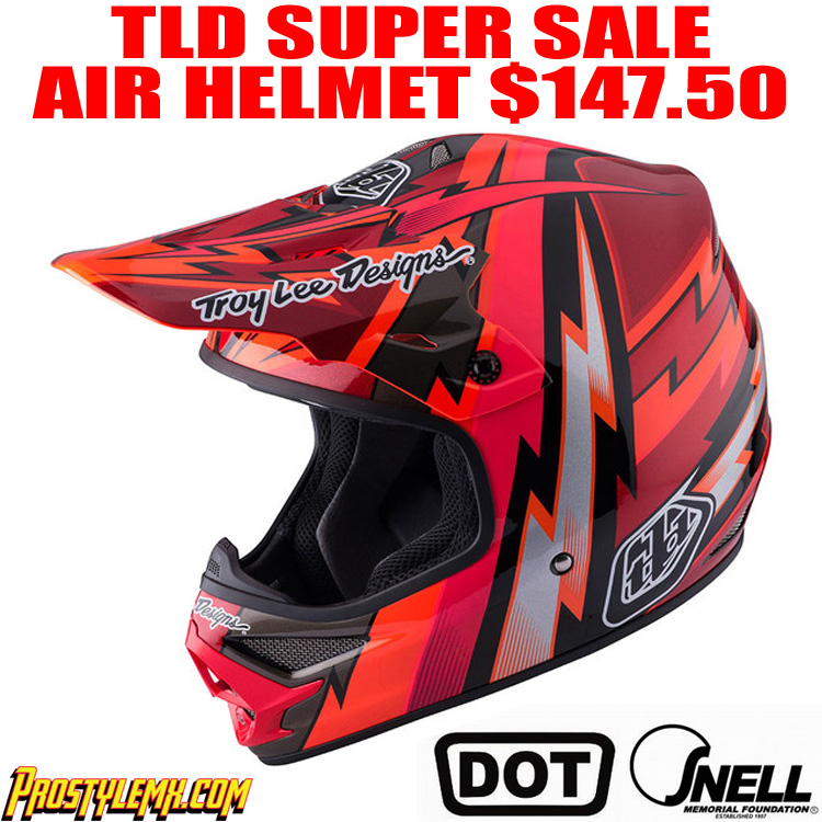 TLD AIR HELMET BEAMS RED - Pro Style MX