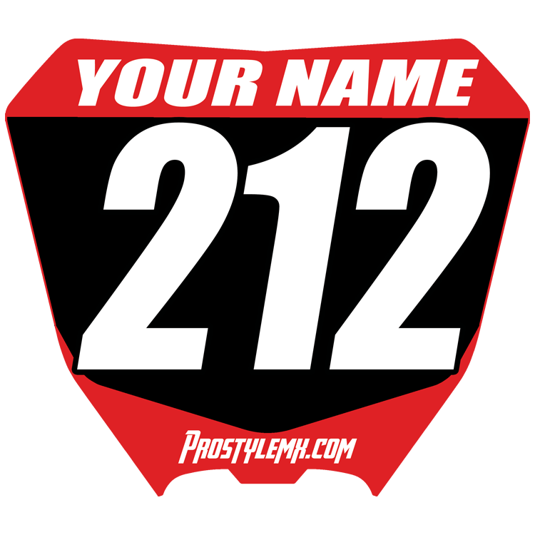 CLEAN CUSTOM MINI PLATES - 6 PACK - Pro Style MX