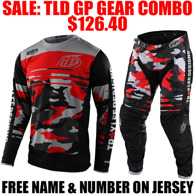 TLD GP FORMULA CAMO GEAR COMBO BLACK/ RED - Pro Style MX