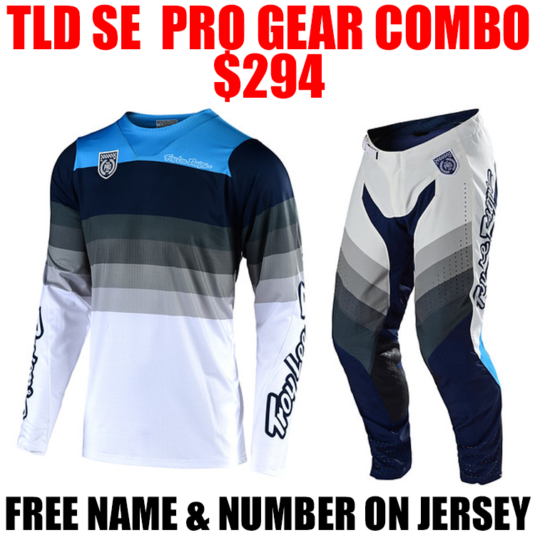 TLD SE PRO MIRAGE GEAR COMBO WHITE/ GRAY - Pro Style MX