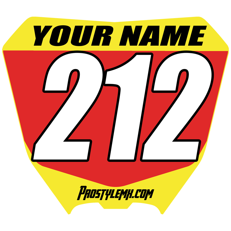 CLEAN CUSTOM MINI PLATES - 6 PACK - Pro Style MX