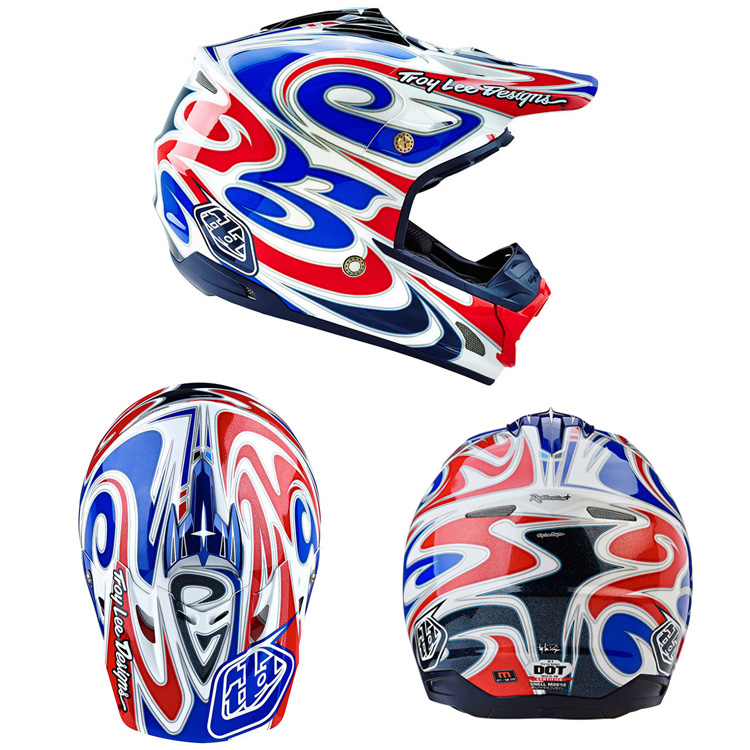 TLD SE3 REFLECTION HELMET RED/ BLUE - Pro Style MX