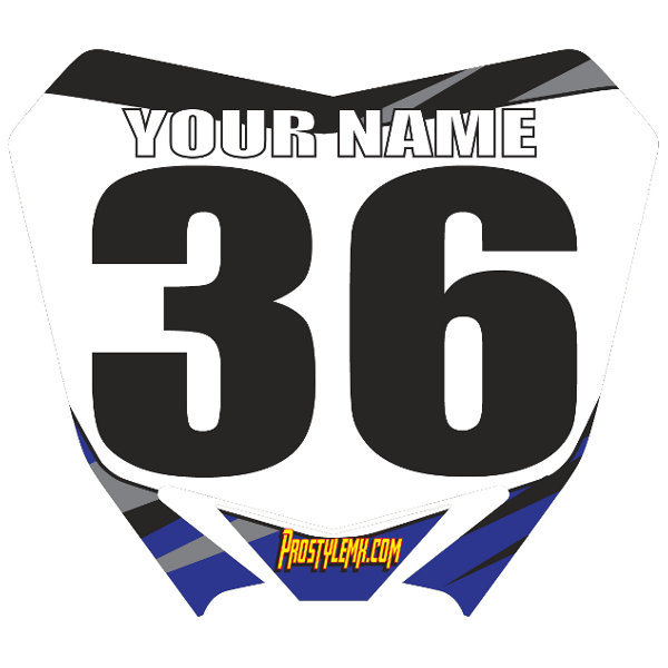 Number Plate Decal - Mini through Supersized - Pro Style MX
