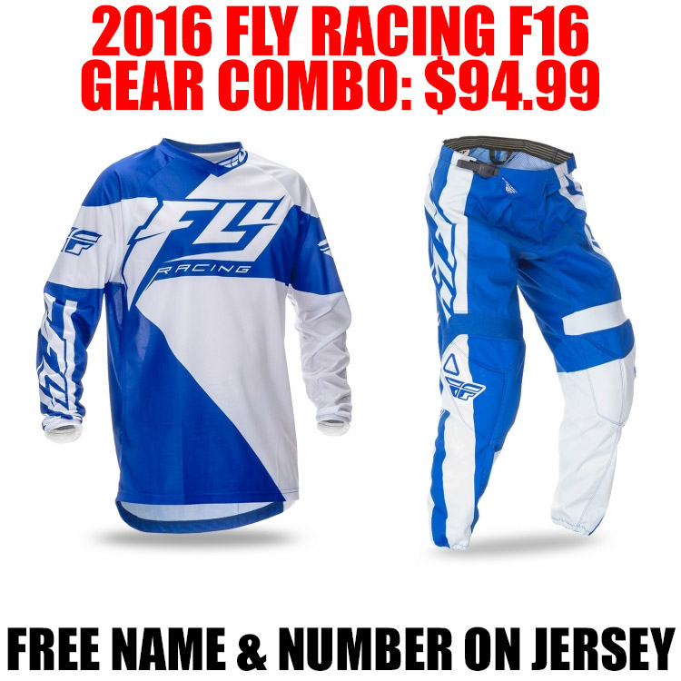 2016 FLY RACING F16 GEAR COMBO BLUE - Pro Style MX