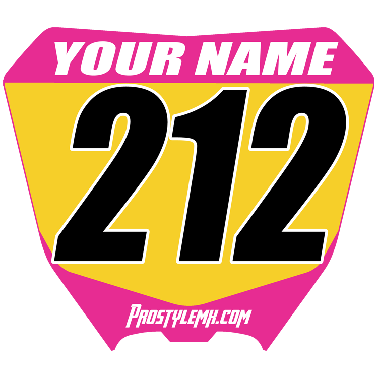 CLEAN CUSTOM MINI PLATES - 6 PACK - Pro Style MX