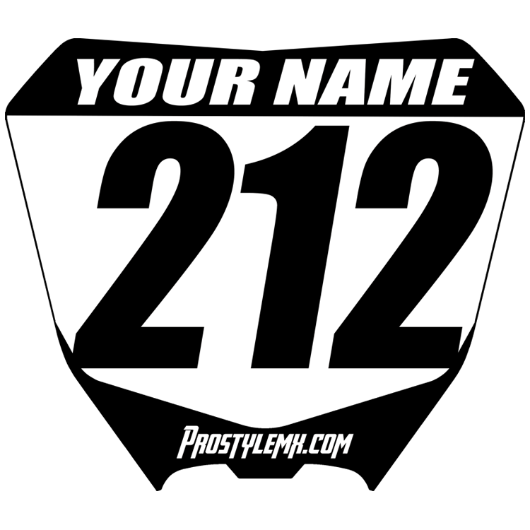 CLEAN CUSTOM MINI PLATES - 6 PACK - Pro Style MX