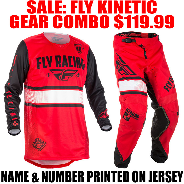 2018 FLY KINETIC ERA GEAR COMBO RED - Pro Style MX