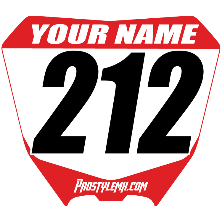 CLEAN CUSTOM MINI PLATES - 6 PACK - Pro Style MX