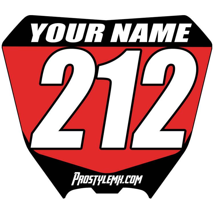 CLEAN CUSTOM MINI PLATES - 6 PACK - Pro Style MX